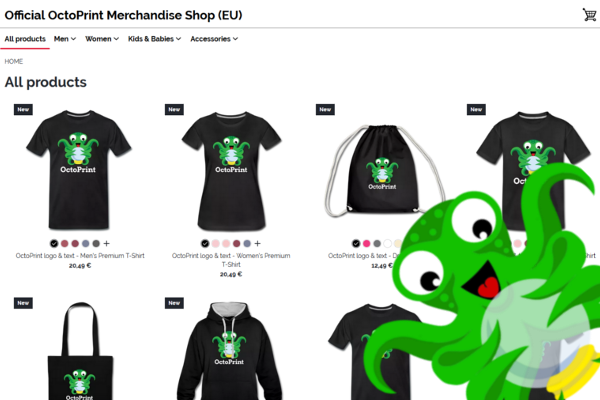 OctoPrint.org - Official OctoPrint Merchandise Shops launched!